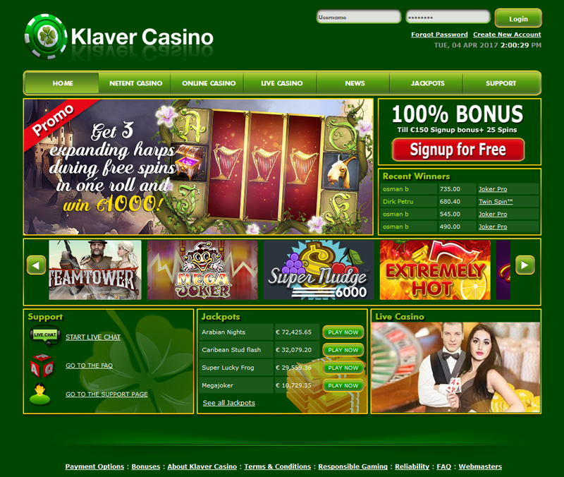 Klaver casino - Wil je hier wel spelen? Lees onze ervaring!